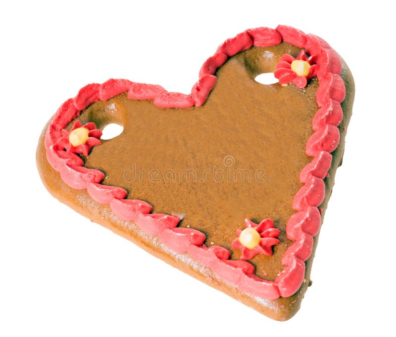 Gingerbread heart stock photo. Image of edible, emotion - 37652026