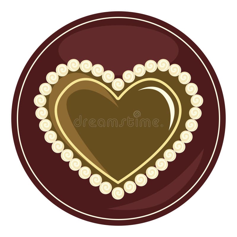 Gingerbread Heart. Vector Illustration Decorative Design Stock Vector ...
