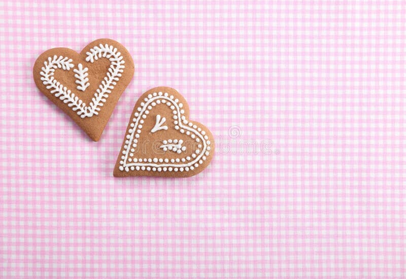 Gingerbread hearts. stock image. Image of biscuit, hearts - 109481793