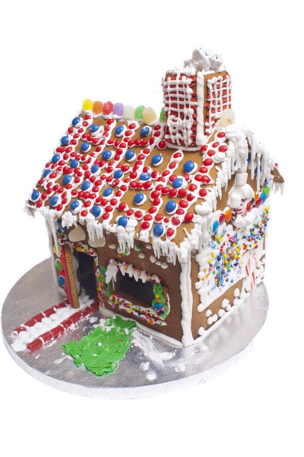 Gingerbread house stock image. Image of roof, baked, chimney - 23937957