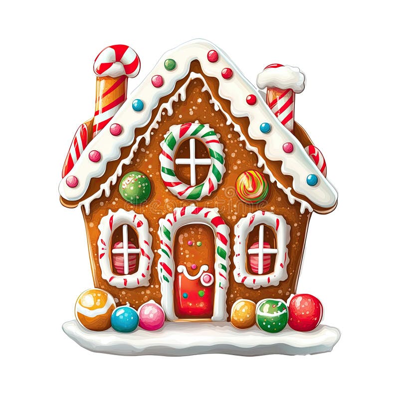 Gingerbread Windows Stock Illustrations – 1,047 Gingerbread Windows ...