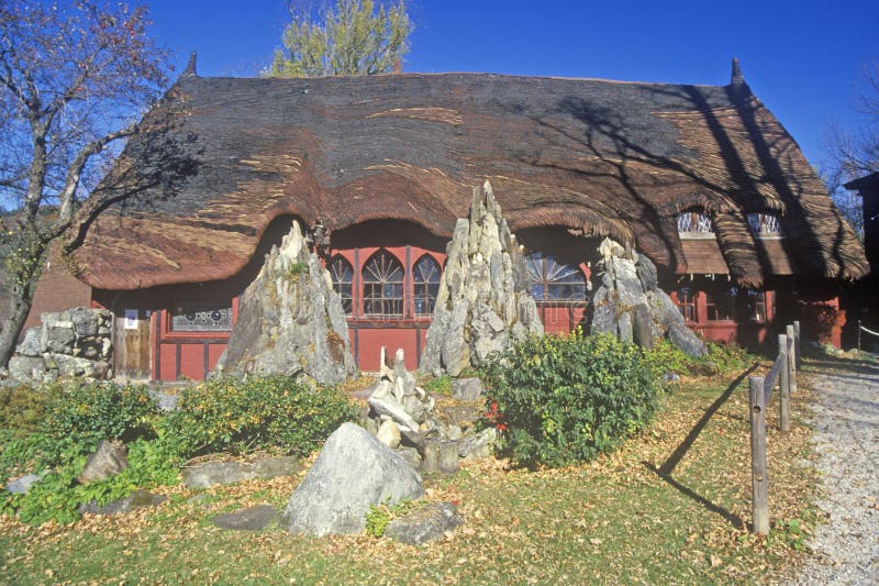 Gingerbread House, Tyringham, Massachusetts Stock Photo - Image of ...