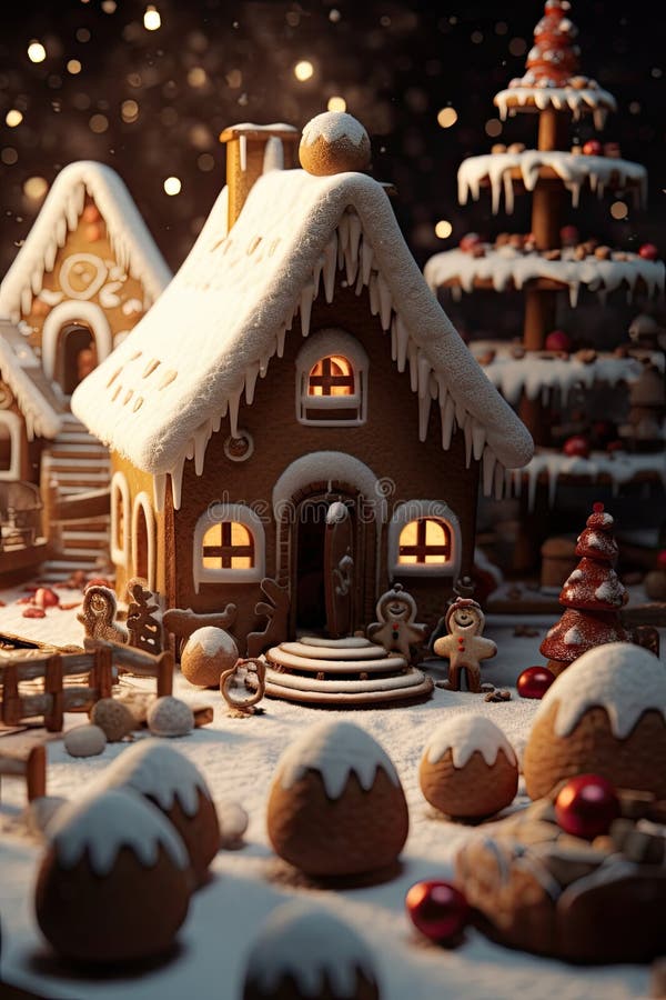 Gingerbread houses stock image. Image of humor, gift - 295982231