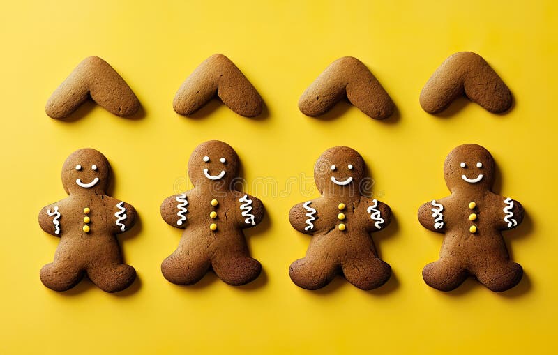 Gingerbread with Human Shape Stock Illustration - Illustration of ...