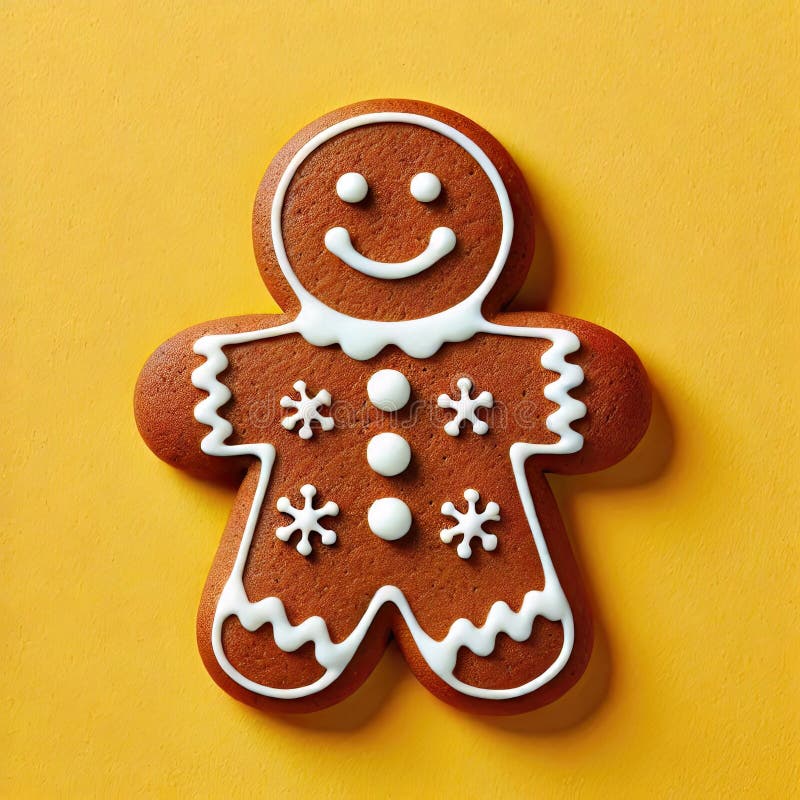 Gingerbread with Human Shape Stock Illustration - Illustration of ...
