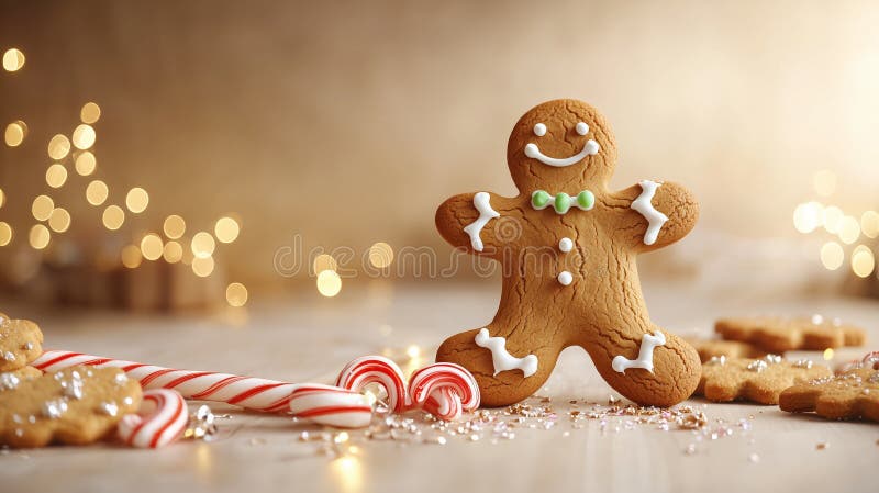 Gingerbread Joy Captured stock illustration. Illustration of icing ...