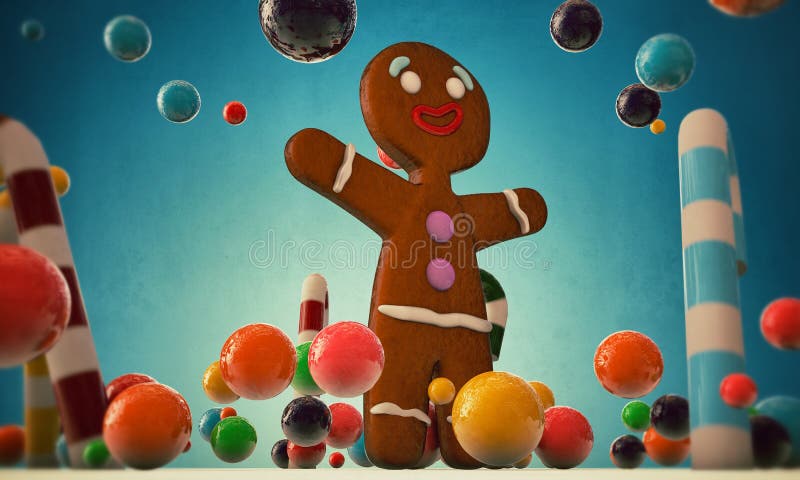 Gingerbread man stock illustration. Illustration of delicious - 27778232