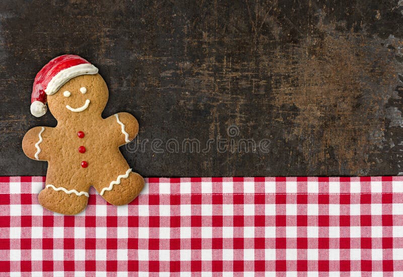 Gingerbread Man on a Baking Tray Stock Image - Image of kitchen, figure ...