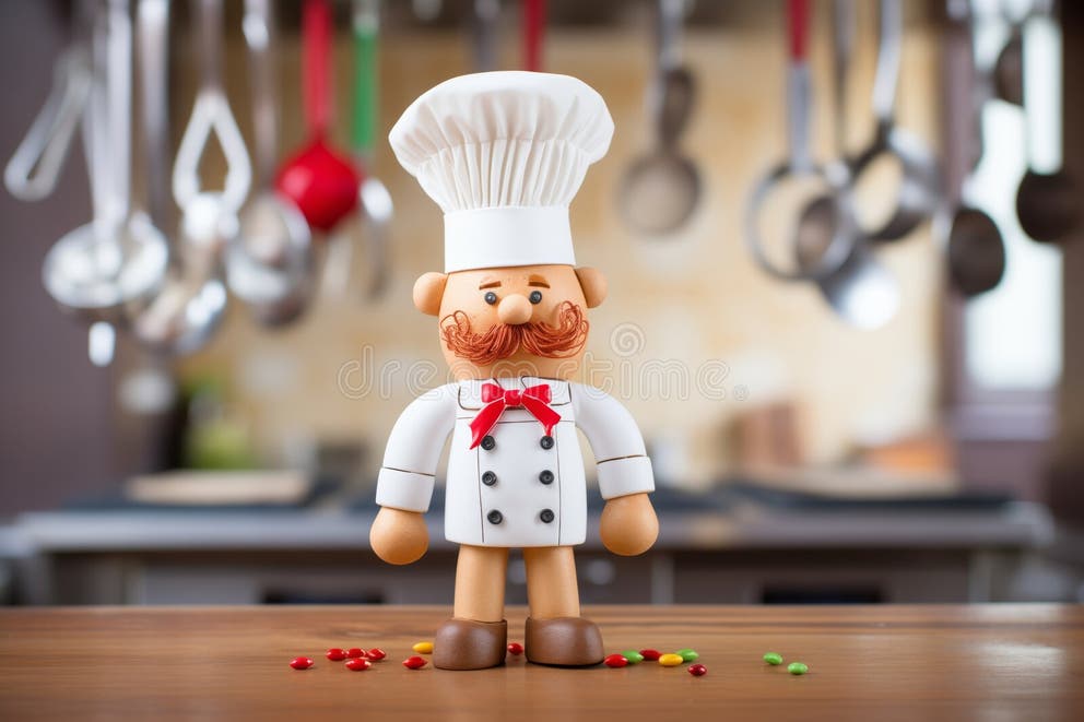 Gingerbread Man with a Chefs Hat by Cookie Cutters Stock Photo - Image ...