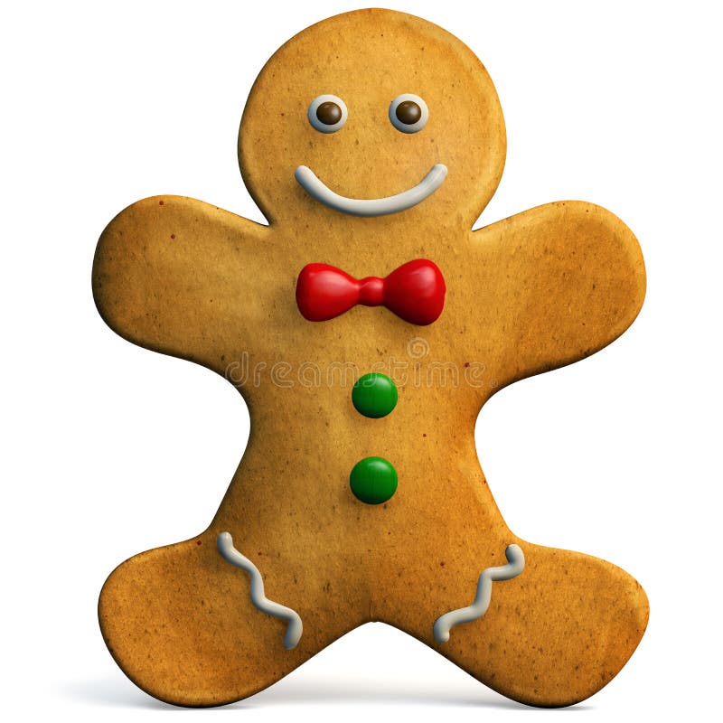 Gingerbread Man Christmas Icon Stock Illustration - Illustration of ...