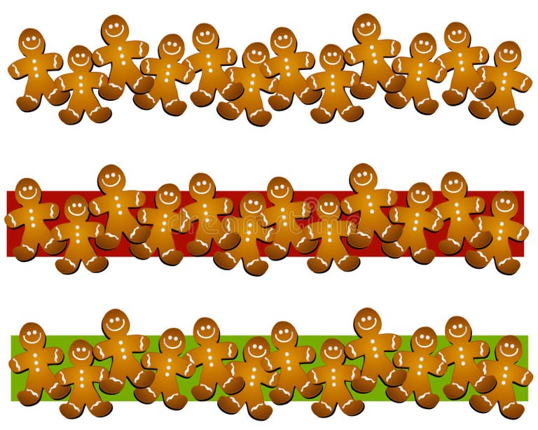 Gingerbread Man Border Stock Illustrations – 1,516 Gingerbread Man Border Stock Illustrations ...