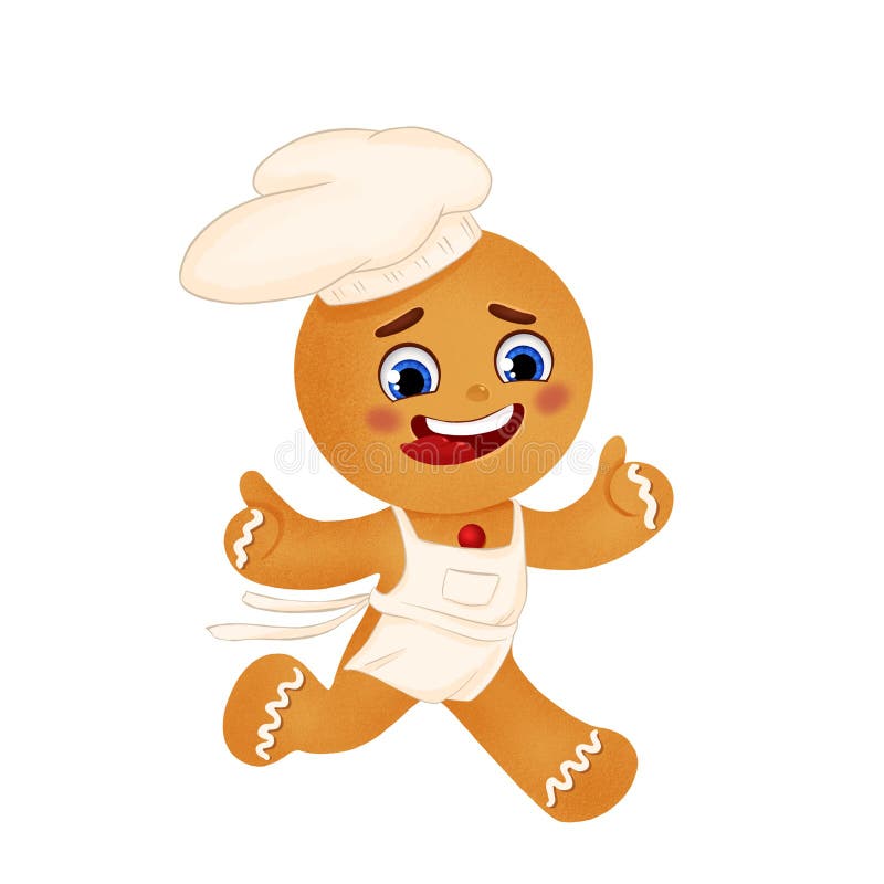 Gingerbread man cookie. stock illustration. Illustration of costume ...