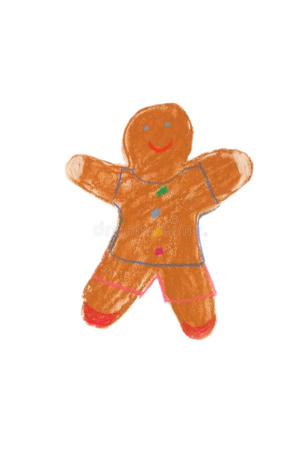 Gingerbread man stock vector. Illustration of happy, decorated - 81977885