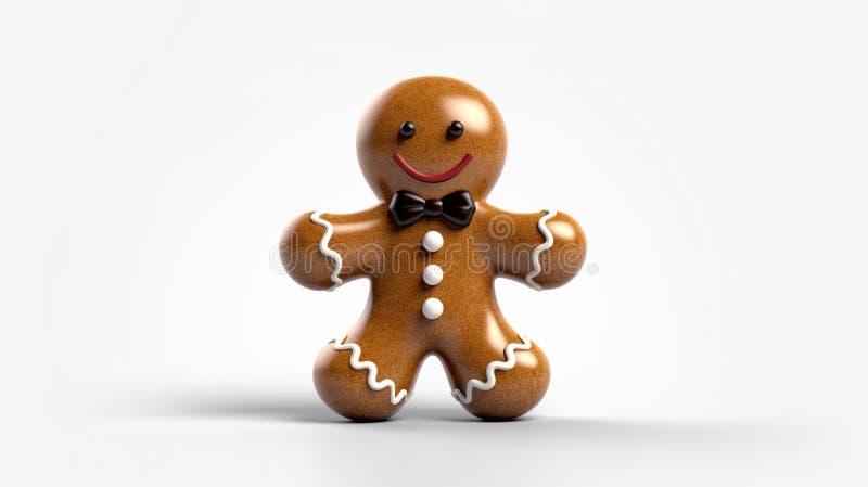 Gingerbread Man with Face 3d Pixar Hyper Realistic, Generative Ai Stock ...