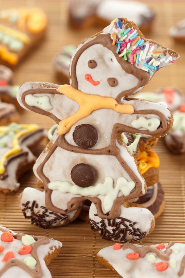 Gingerbread man figure stock photo. Image of fattening - 18142956