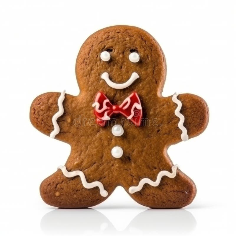 Gingerbread Man Isolated. Illustration AI Generative Stock Illustration ...