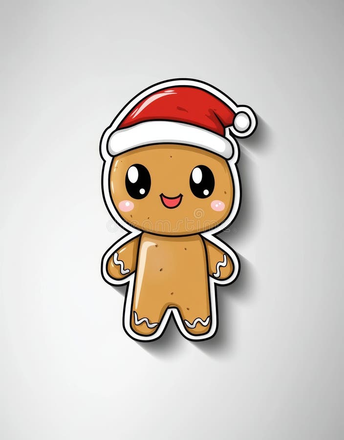 Gingerbread Man PNG Sticker Featuring a Gingerbread Theme for Christmas ...
