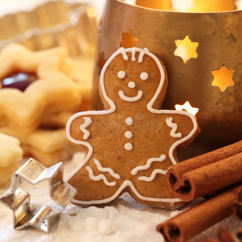 Gingerbread man stock image. Image of flour, spice, cinnamon - 32545113