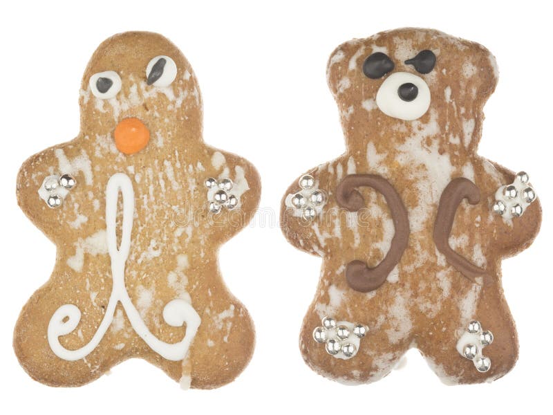 Tasty Gingerbread Man and Stars Stock Image - Image of dessert, baked ...