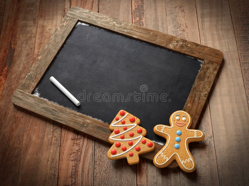 Gingerbread man stock illustration. Illustration of chalk - 46230656
