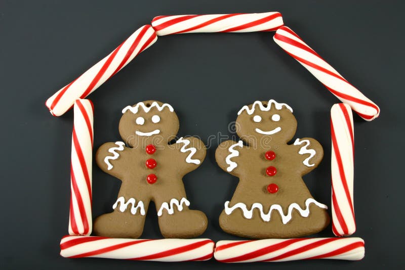 Gingerbread Man and Woman stock image. Image of christmas - 1493237