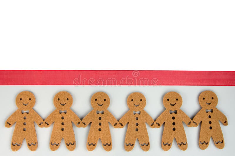 A line of gingerbread men stock image. Image of seasonal - 261082909