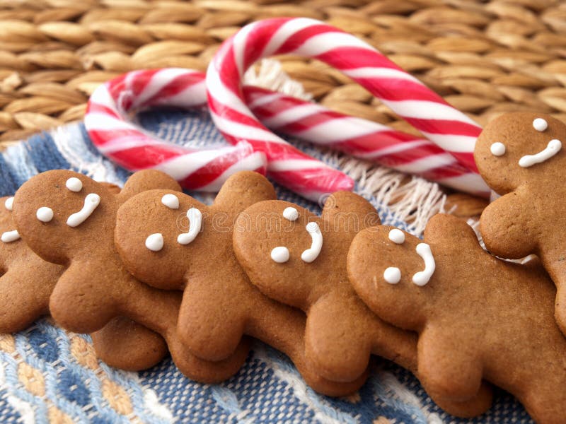 Gingerbread men stock photo. Image of anthropomorphic - 69638500