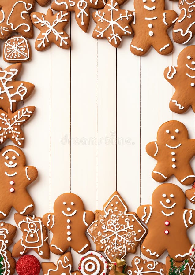 Border Gingerbread Men Stock Illustrations – 100 Border Gingerbread Men ...