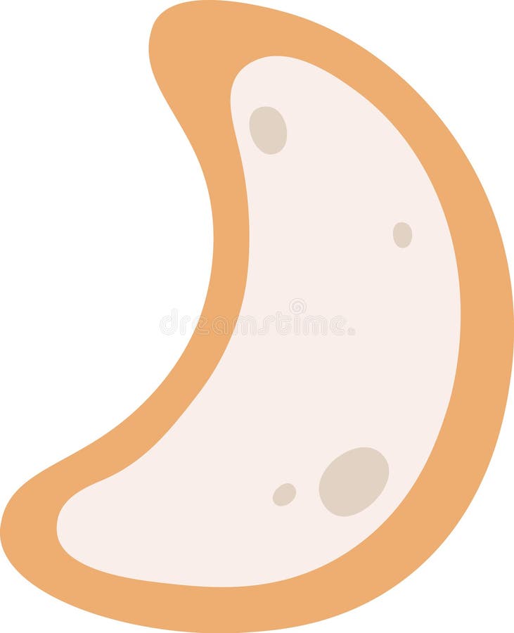 Gingerbread Moon Cookie stock vector. Illustration of food - 290281988
