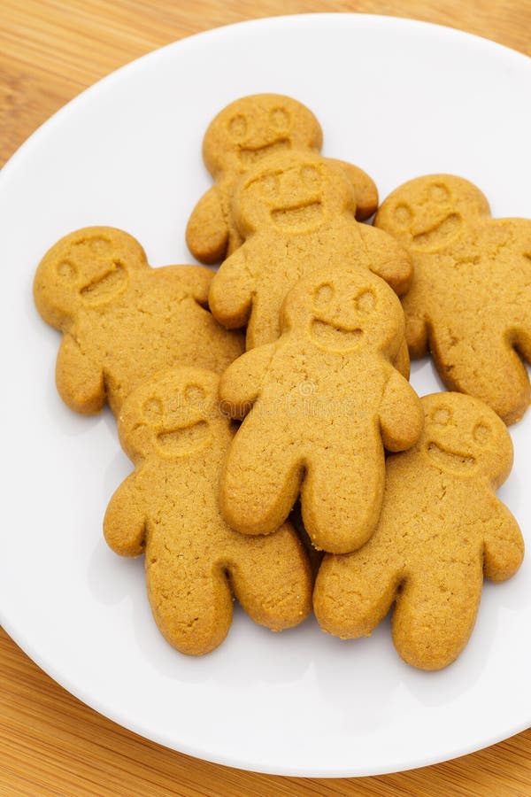 Gingerbread on plate stock photo. Image of ginger, pile - 34219040