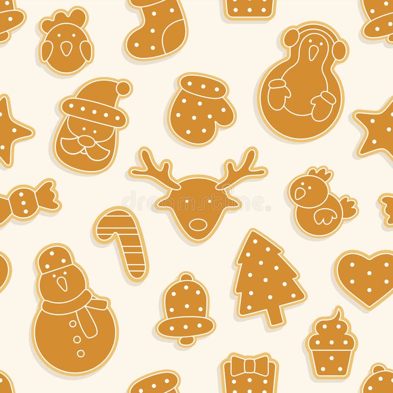 Gingerbread Seamless Pattern Stock Vector - Illustration of backdrop ... Gingerbread Seamless Pattern Stock Vector - Illustration of backdrop ...