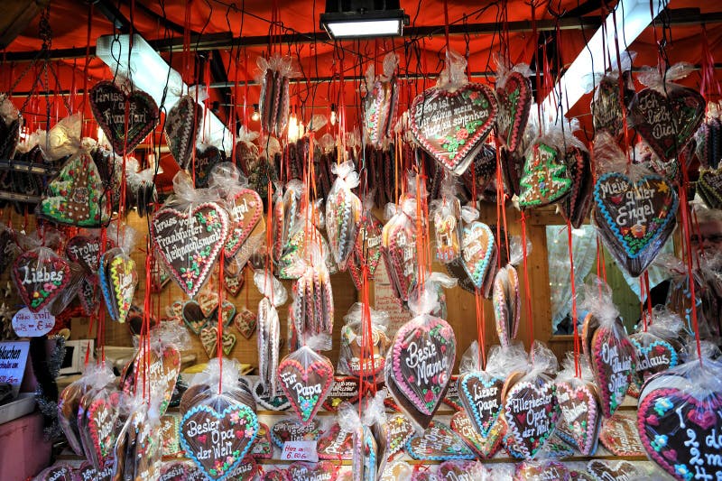 Gingerbread Shop in Christmas Market Editorial Image - Image of stall ...