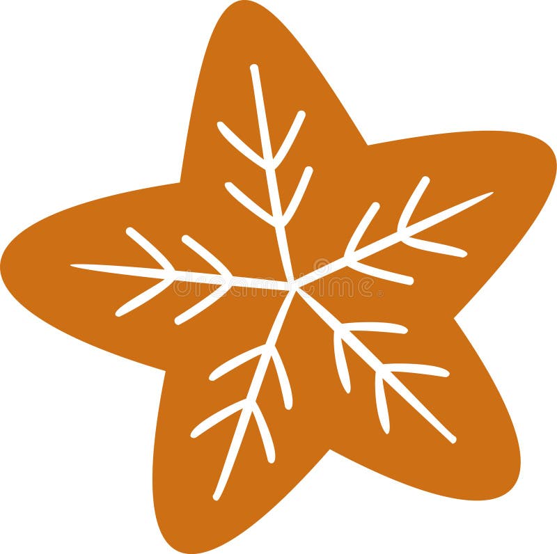 Gingerbread Star Cookie stock vector. Illustration of biscuit - 293788046