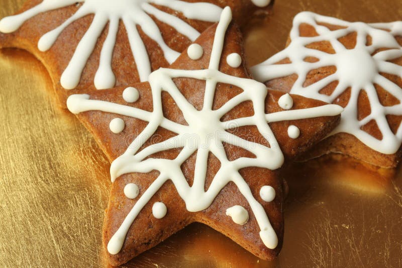 Gingerbread stars stock image. Image of brown, closeup - 12508225