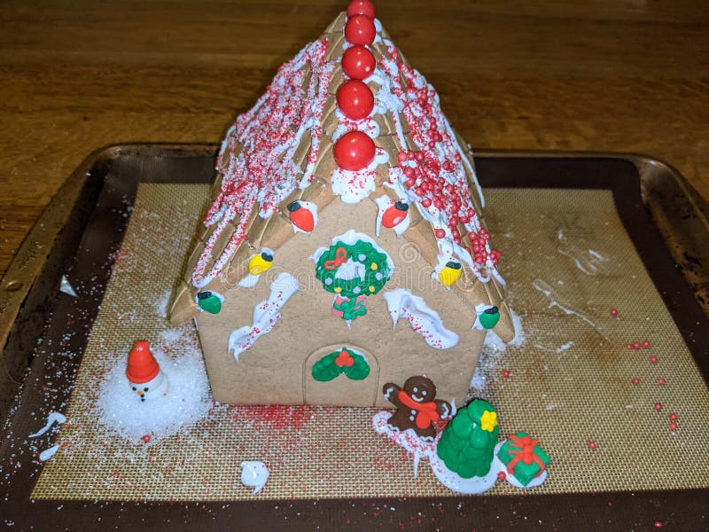 Gingerbread Staying Work with Visitors Stock Image - Image of flower ...