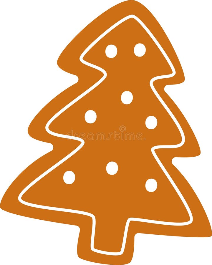 Gingerbread Tree Cookie stock vector. Illustration of biscuit - 293788431