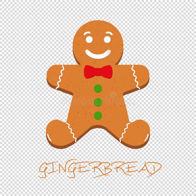 Gingerbread - Vector Illustration - Isolated on Transparent Background ...