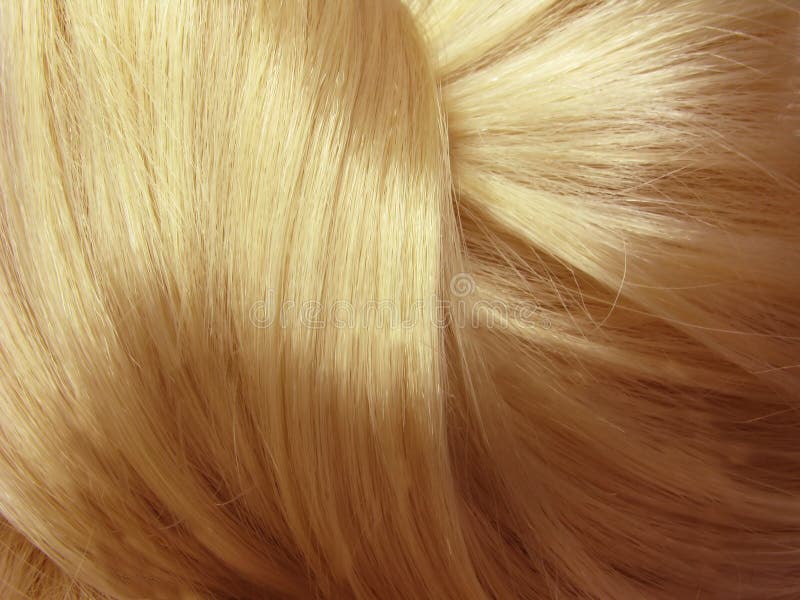 Gingery hair knot closeup stock image. Image of shiny - 13338475