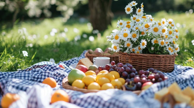 Gingham Blankets, Fresh Fruit, and Sunshine Evoke a Delightful Spring ...
