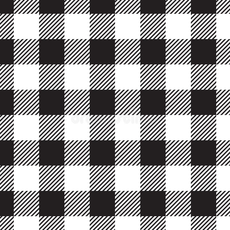 Gingham Checkered Seamless Pattern Stock Illustration - Illustration of ...