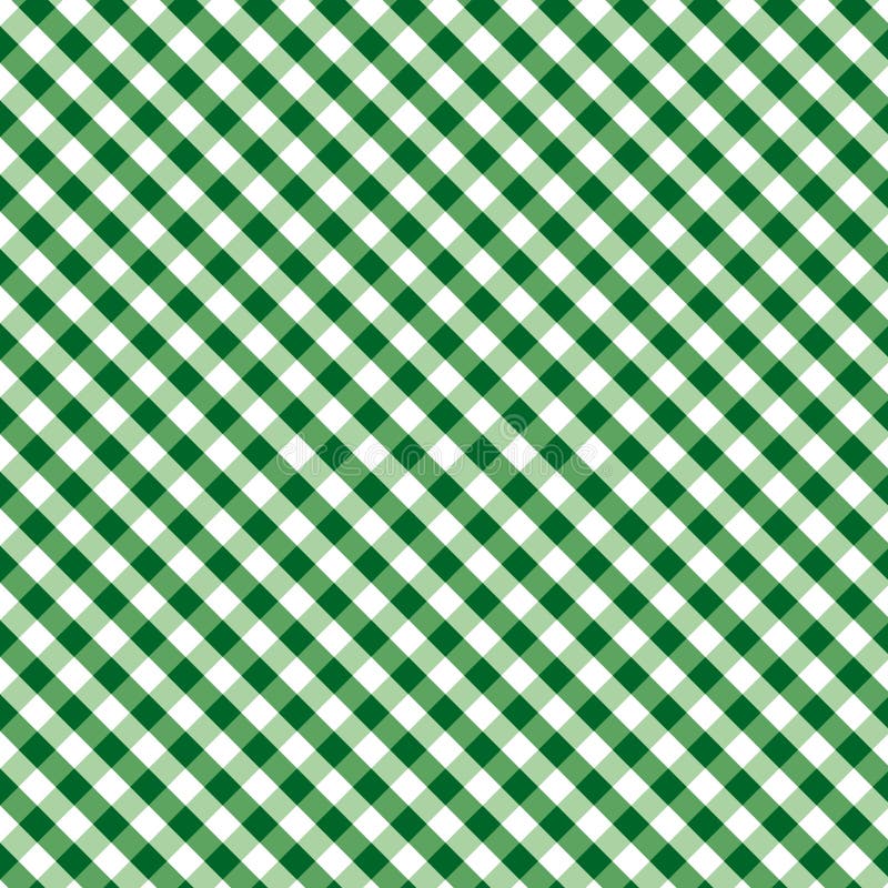 Gingham Cross Weave, Green, Seamless Background Stock Vector ...