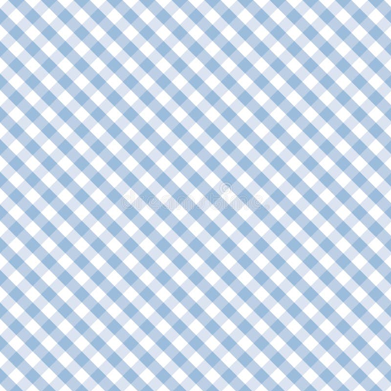Gingham Cross Weave, Pastel Blue, Seamless Background Stock Vector ...