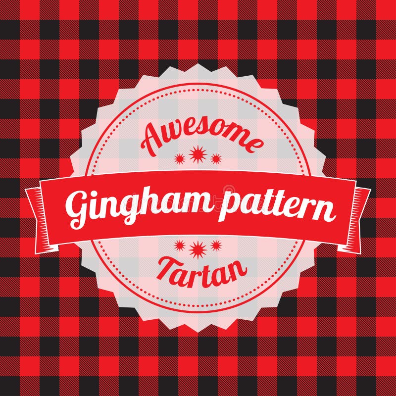 Gingham Pattern, Checkered Seamless Background Stock Vector ...