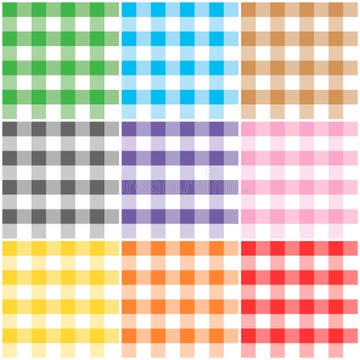 Gingham patterns stock vector. Illustration of checks - 25354788