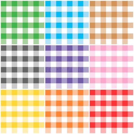 Gingham patterns stock vector. Illustration of checks - 25354788