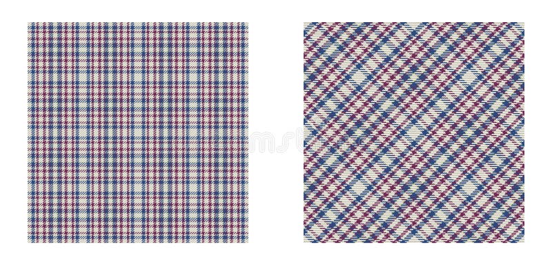 Gingham Plaid Seamless Pattern Set. Textile Design Stock Vector ...
