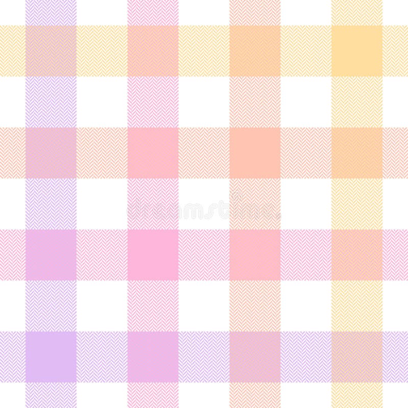 Gingham Vector Pattern for Easter in Pastel Gradient Purple, Pink ...
