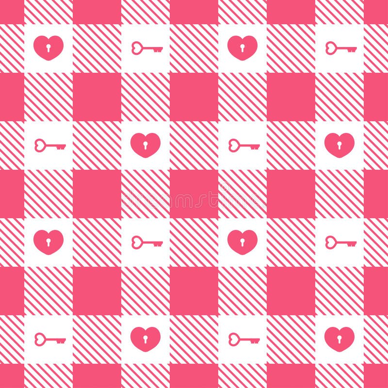 Checkered Heart Pattern stock vector. Illustration of love - 16997300