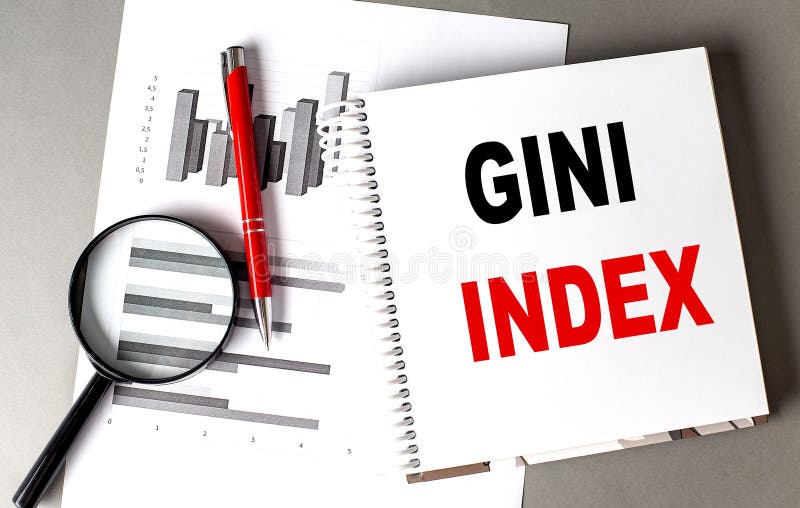 GINI INDEX Text Written on Notebook with Chart Stock Photo - Image of ...