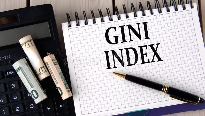 GINI INDEX Text Written on Notebook with Chart Stock Photo - Image of ...